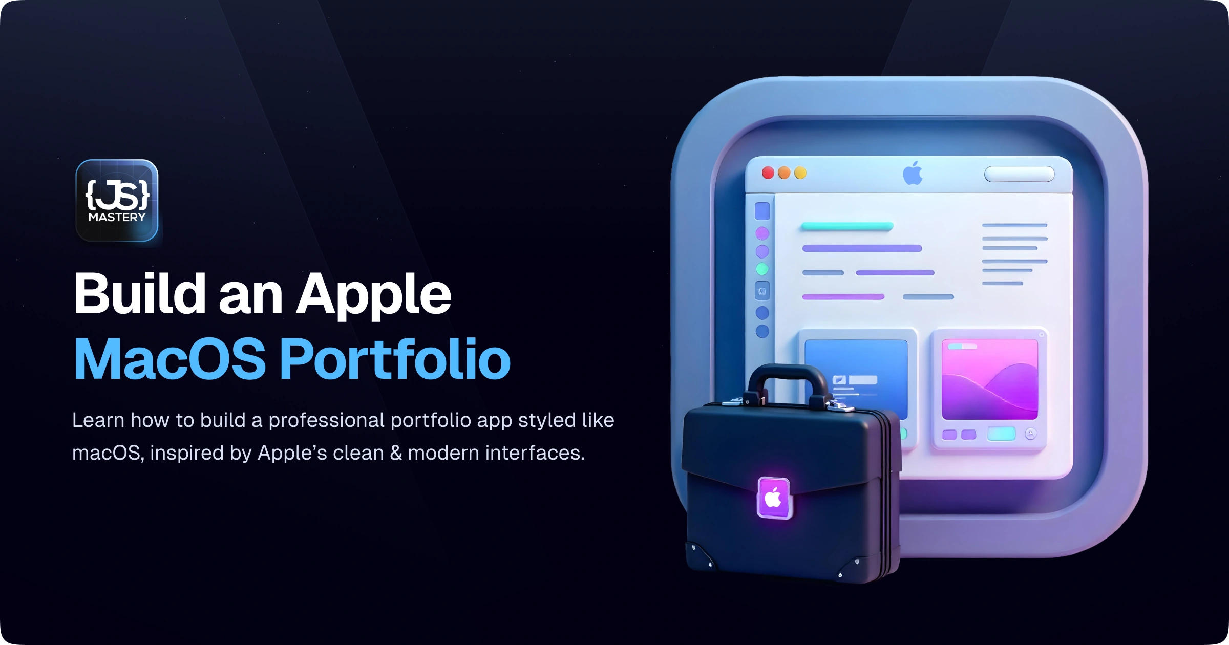 MacOS-style Portfolio with React, GSAP & TailwindCSS